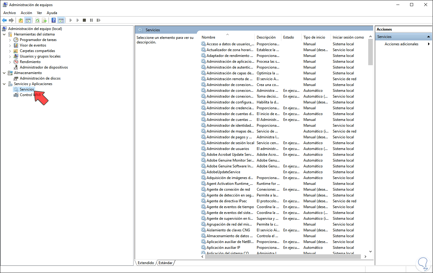 Cómo abrir Servicios en Windows 10 - Solvetic