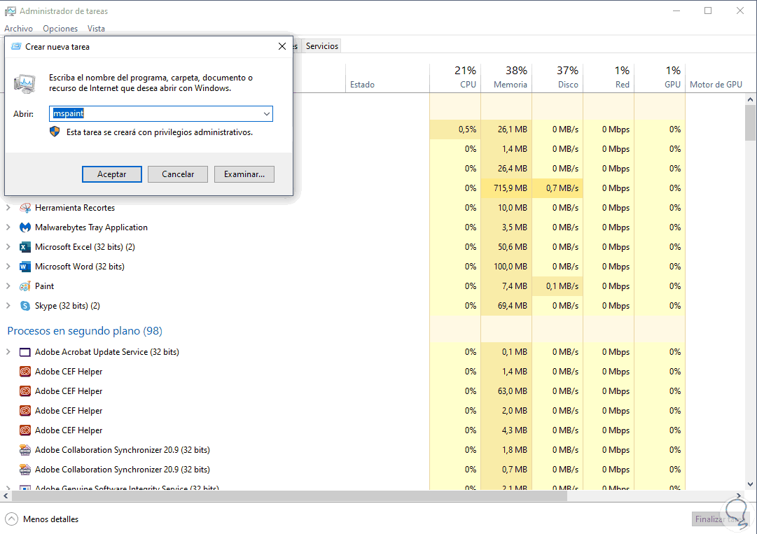 Cómo abrir Ejecutar en Windows 10 con el teclado y todas las opciones - Solvetic