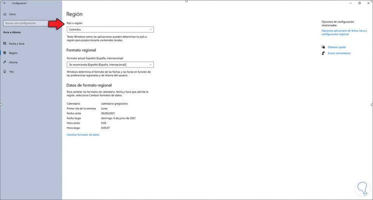Cambiar Región Windows 10 ️ Configuración Regional - Solvetic