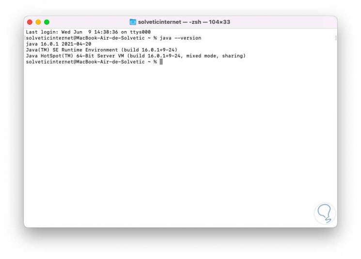 Instalar JAVA JDK en macOS Monterey ️ - Solvetic