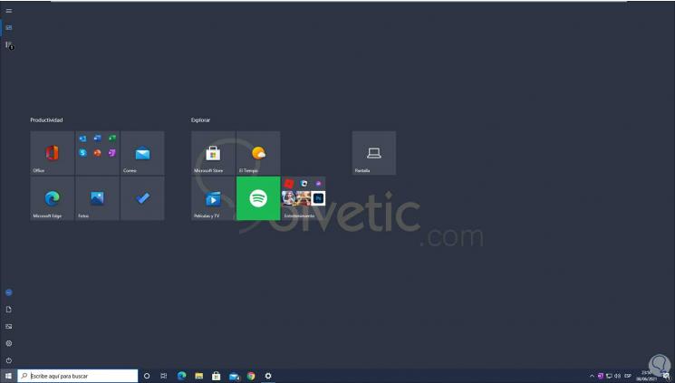 Menu Inicio pantalla completa Windows 10 2021 | Quitar o poner - Solvetic