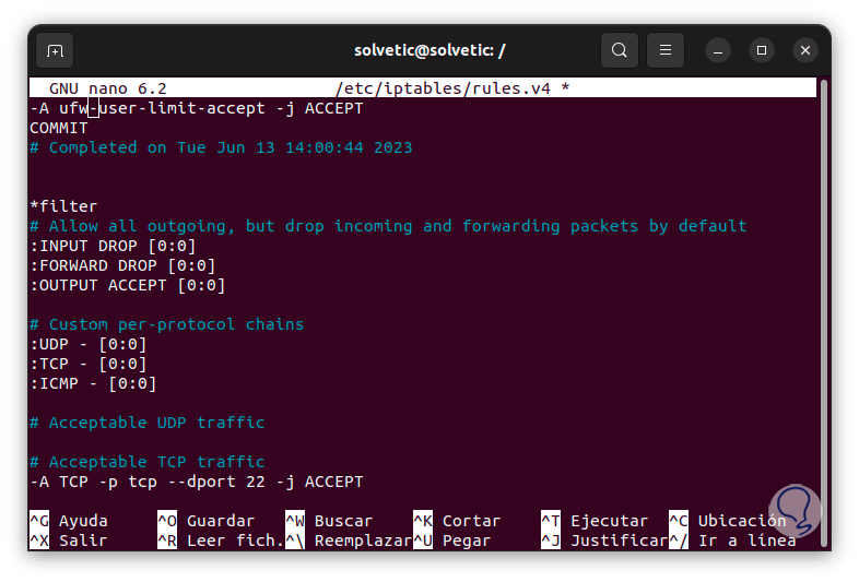 Iptables Firewall Servidores para proteger Tráfico - Solvetic