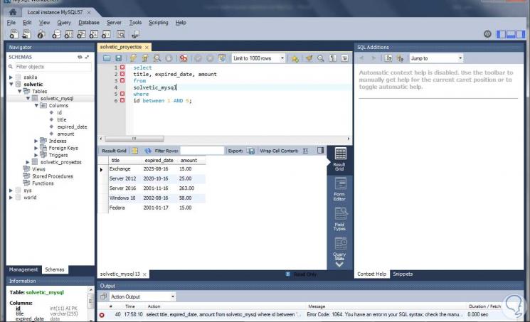 Cómo seleccionar registros en la base de datos MySQL - Solvetic
