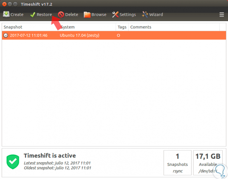 Copia de seguridad (backup) y restaurar Linux con Timeshift - Solvetic