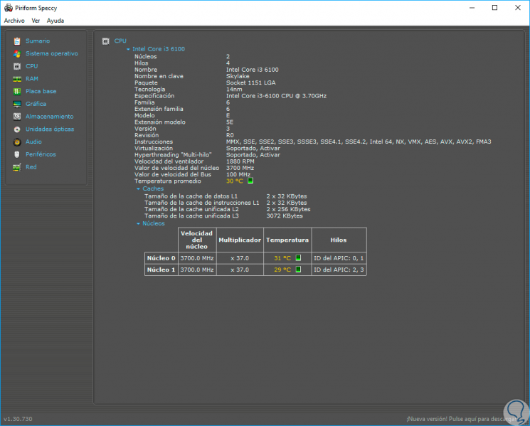 Cómo ver la temperatura de mi PC ️ CPU Windows 10 - Solvetic