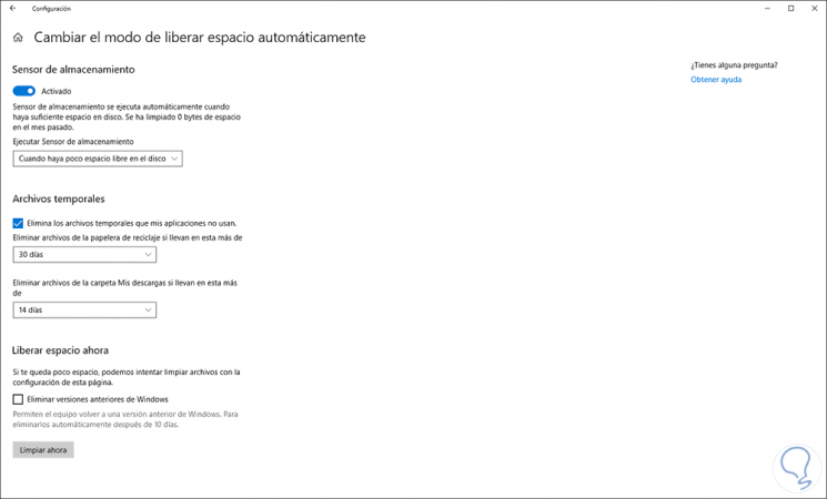 Cómo liberar espacio en disco duro Windows 10 - Solvetic