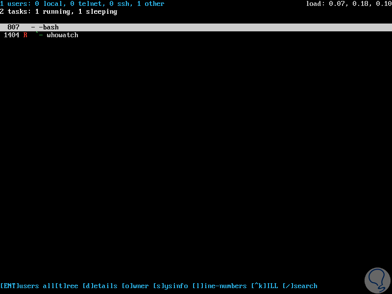 Whowatch: Monitorizar usuarios y procesos Linux en tiempo real - Solvetic