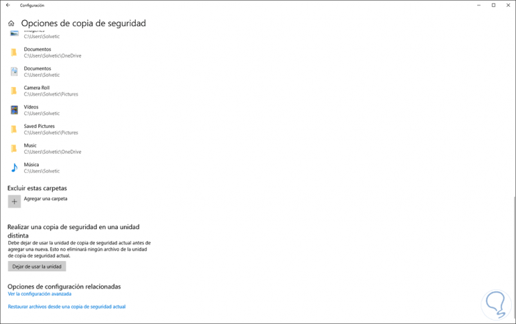 Cómo crear copia de seguridad automática en Windows 10 - Solvetic