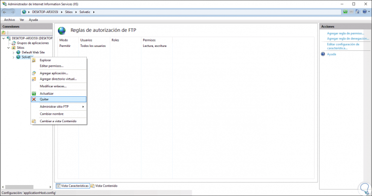 Cómo instalar y configurar servidor FTP Windows 10 - Solvetic