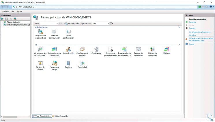 Cómo desinstalar o instalar IIS Windows Server 2019 - Solvetic