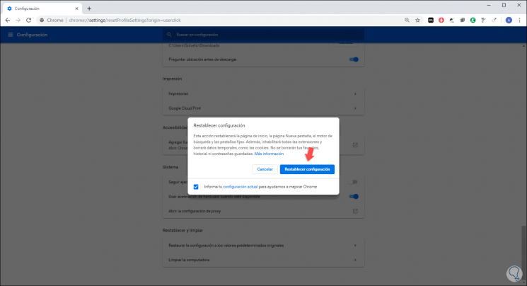 Solucionar error Chrome NET::ERR_CERT_INVALID - Solvetic