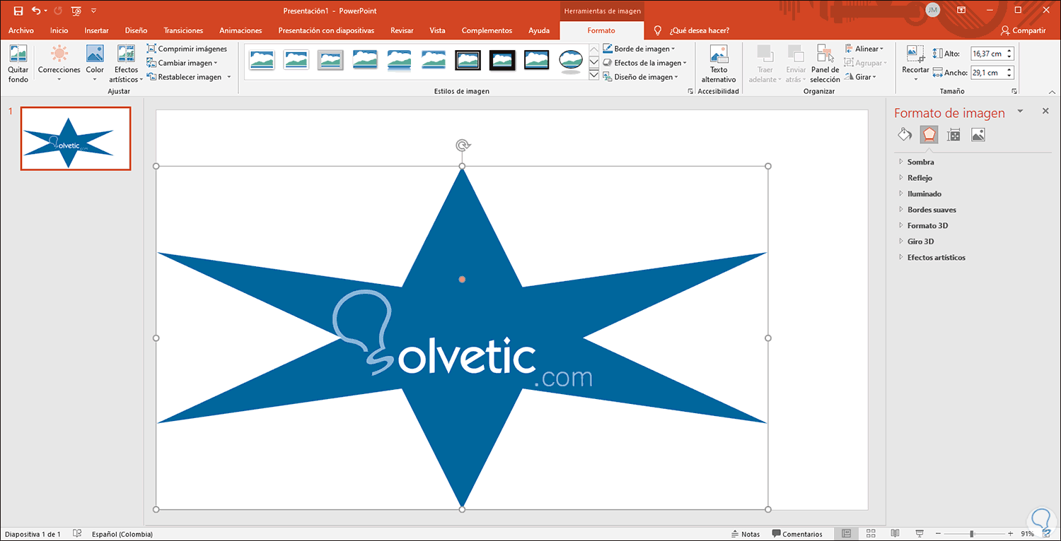 Cómo recortar una imagen en PowerPoint 2019, 2016 - Solvetic Cómo recortar una imagen en PowerPoint 2019, 2016 - Solvetic