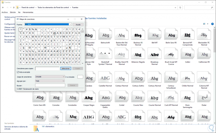 Abrir Mapa de Caracteres Windows 10 - Solvetic