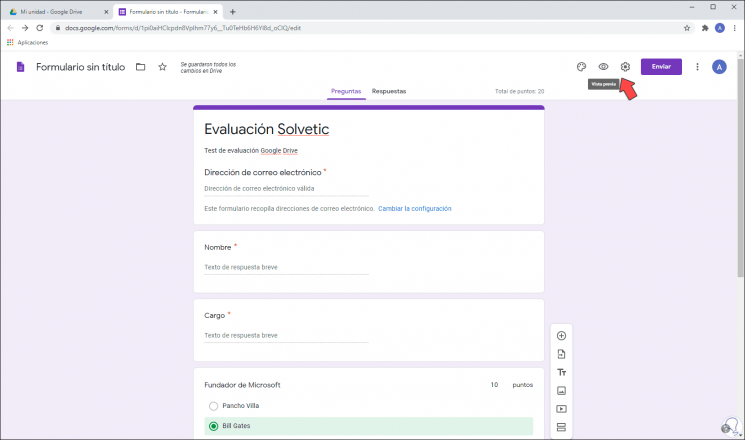Crear Test de Evaluación en Google Drive 2020 - Solvetic