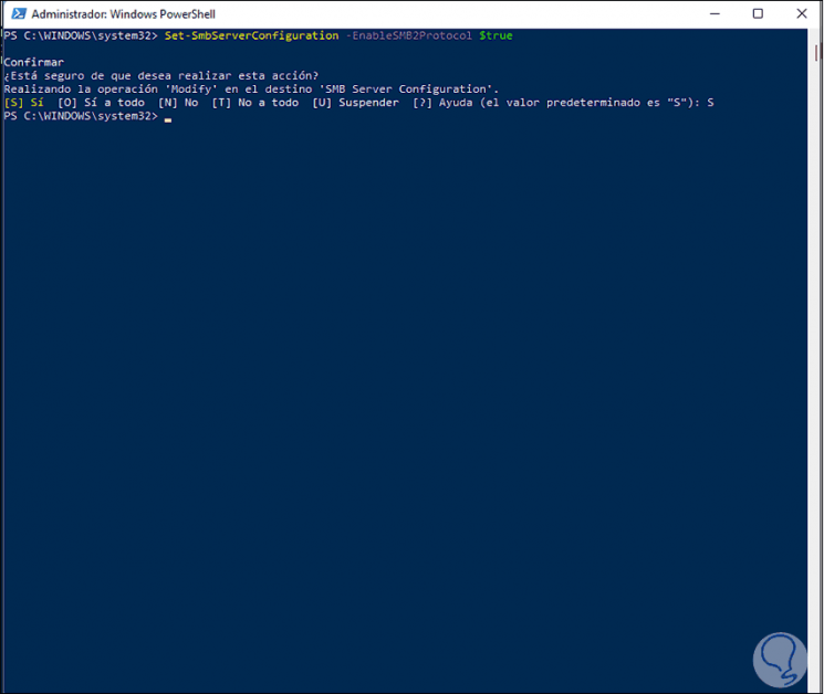 Activar o desactivar SMB2 o SMB1 Windows 11 - Solvetic