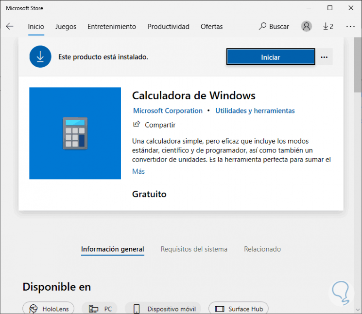 Instalar Calculadora Windows 10 ️ Reinstalar - Solvetic