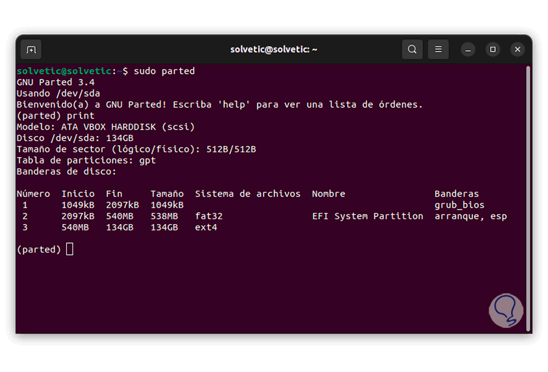 Particiones Linux desde Terminal - Solvetic
