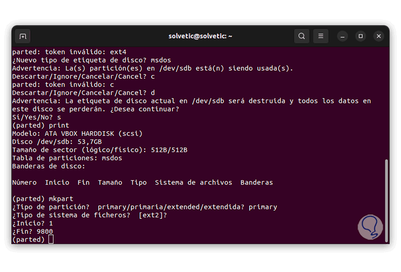 Particiones Linux desde Terminal - Solvetic