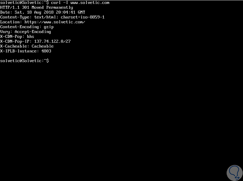 Cómo usar y ejemplos comando cURL Linux - Solvetic
