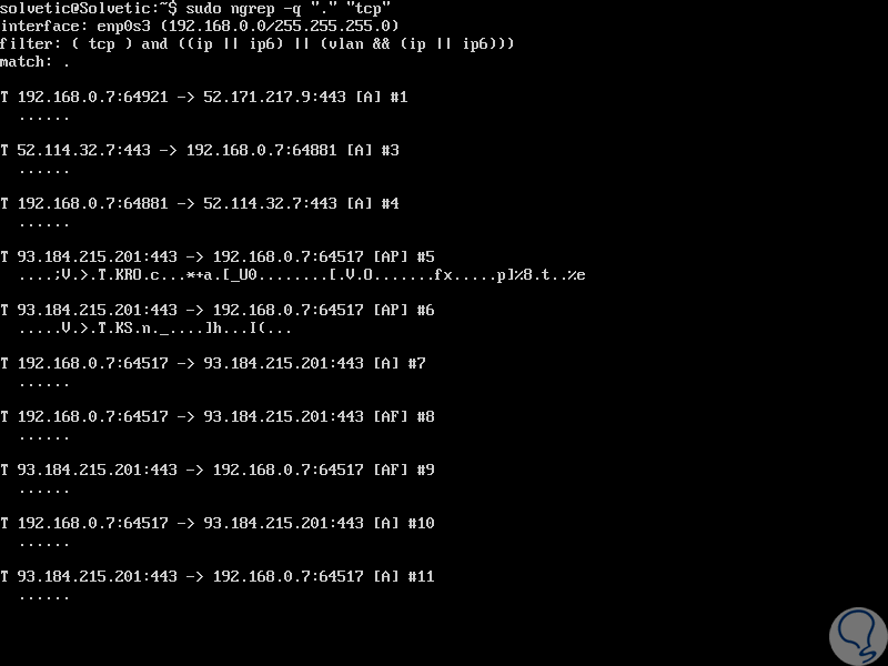 Cómo usar comando ngrep Linux - Solvetic