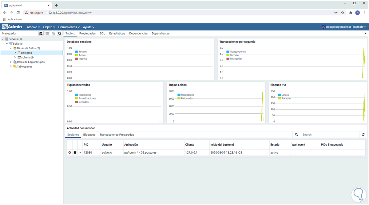 Instalar PostgreSQL y pgAdmin4 en Ubuntu 20.10 - Solvetic