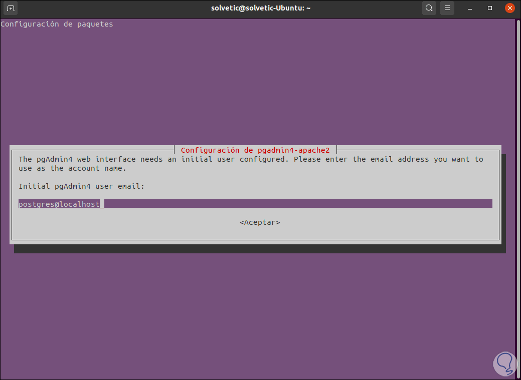 Instalar PostgreSQL y pgAdmin4 en Ubuntu 20.10 - Solvetic