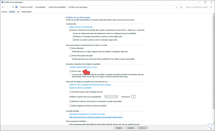 Desactivar Lupa Windows 10 | QUITAR - Solvetic