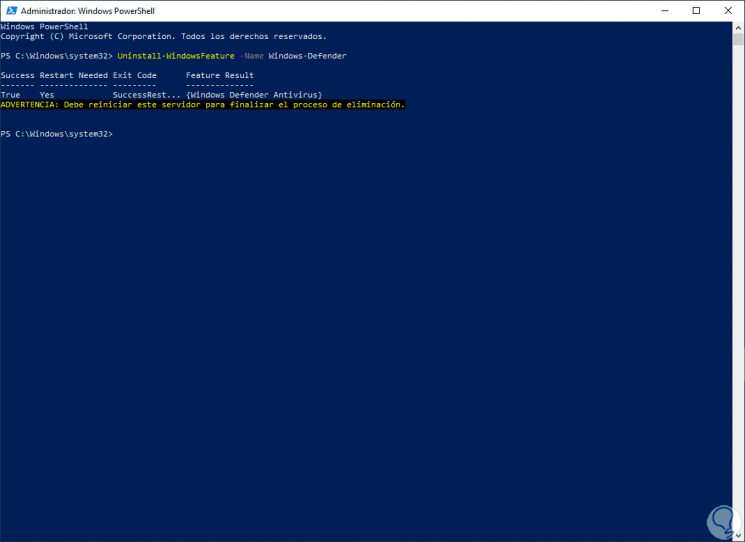 Desactivar o desinstalar Windows Defender Windows Server 2019, 2016 ...