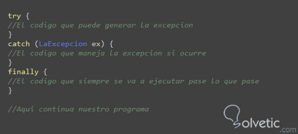 Obtener información de excepciones y palabra reservada finally en Java ...