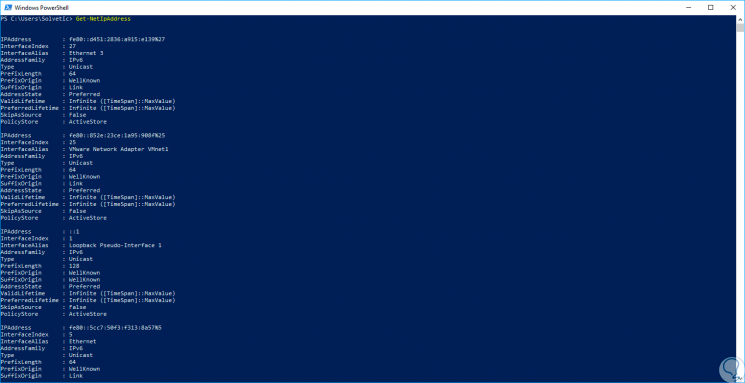 Comandos de red útiles para Windows PowerShell - Solvetic
