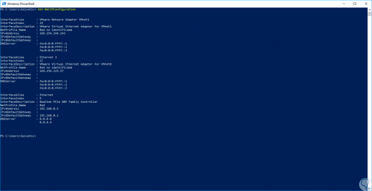 Comandos de red útiles para Windows PowerShell - Solvetic