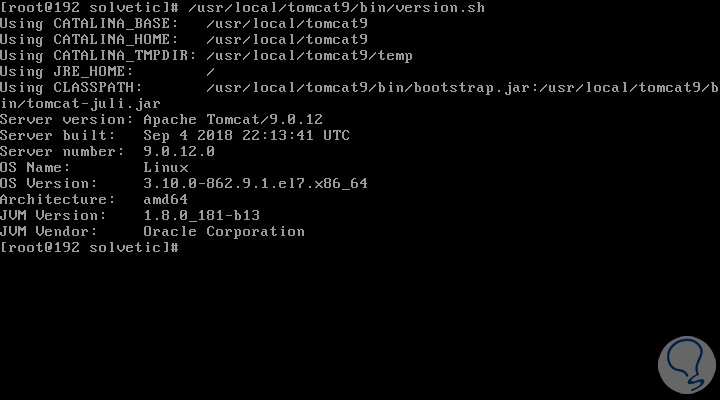 Cómo instalar Apache Tomcat 9 en CentOS 7 - Solvetic