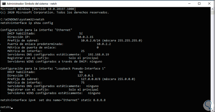 Cambiar DNS Windows 10 CMD - Solvetic