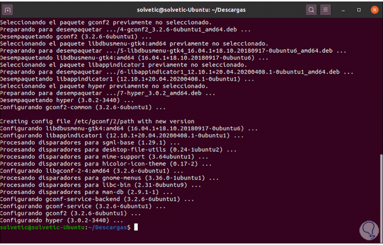 Instalar Hyper Terminal Ubuntu 20.04 - Solvetic
