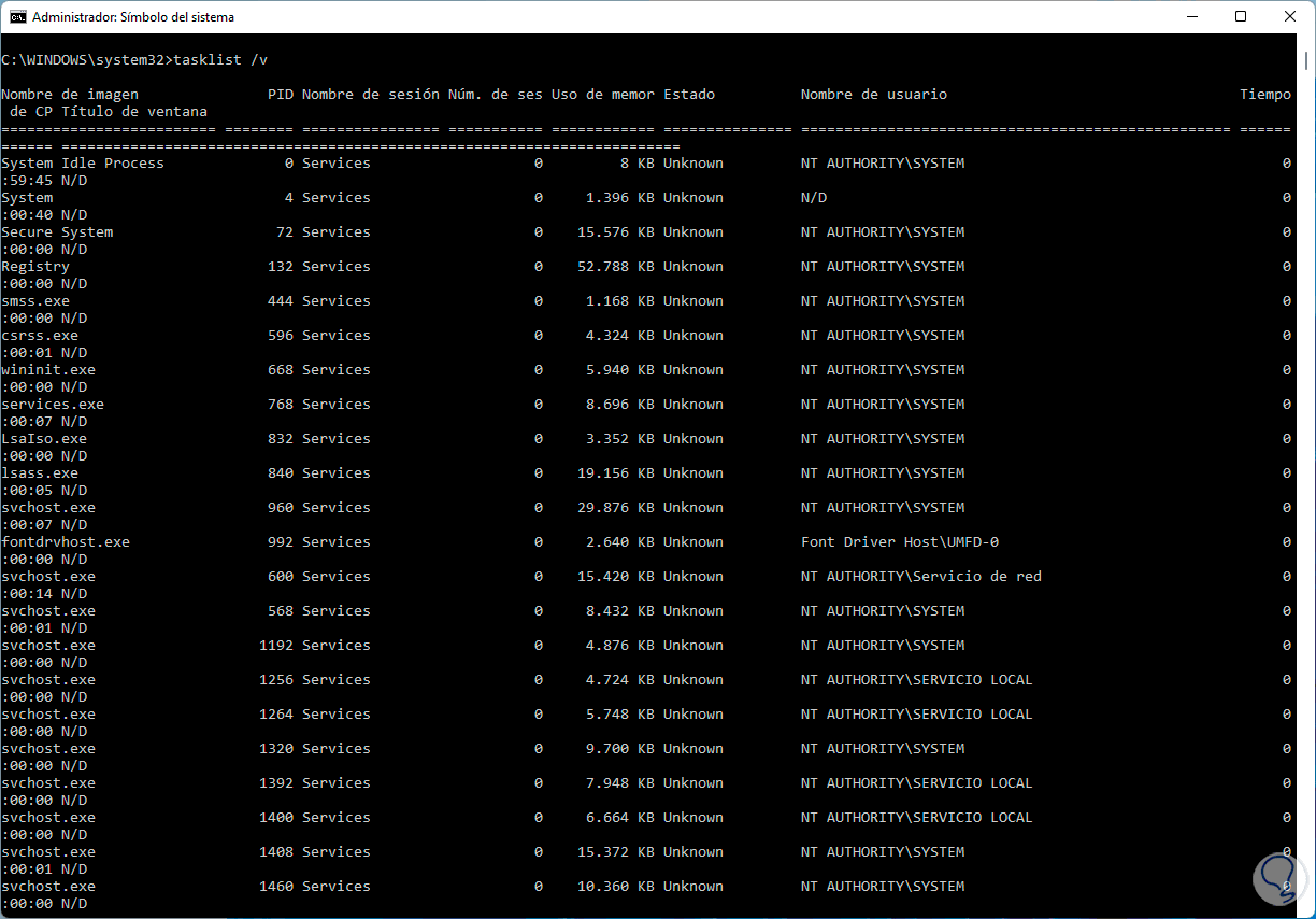 Terminar Procesos Windows 11 TASKKILL CMD y Menú - Solvetic