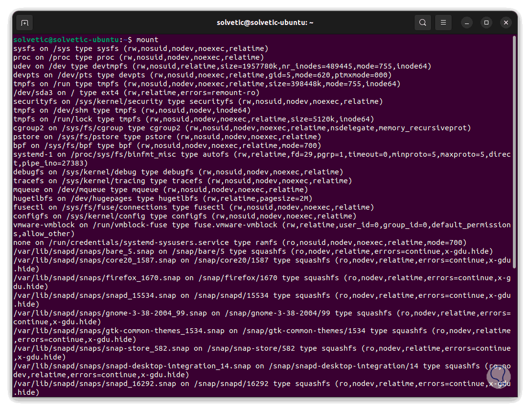 Cómo usar el Comando Mount en Linux ️ - Solvetic