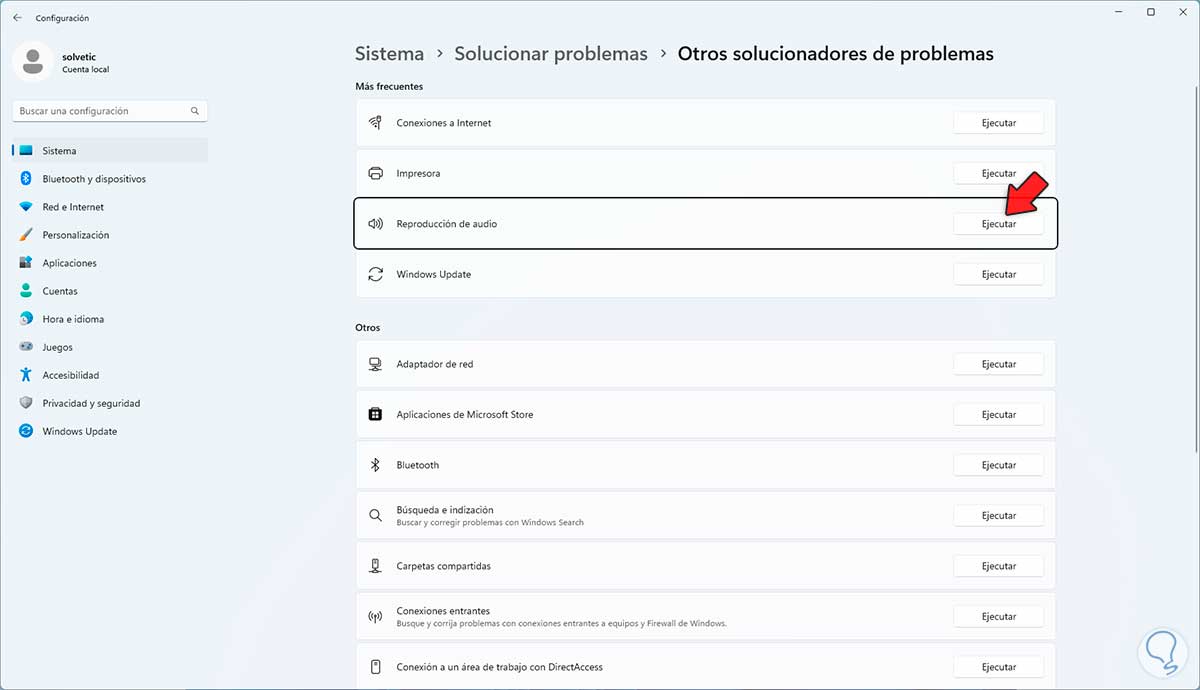 Salida de Audio Windows 11 No Funciona ️ Solución - Solvetic