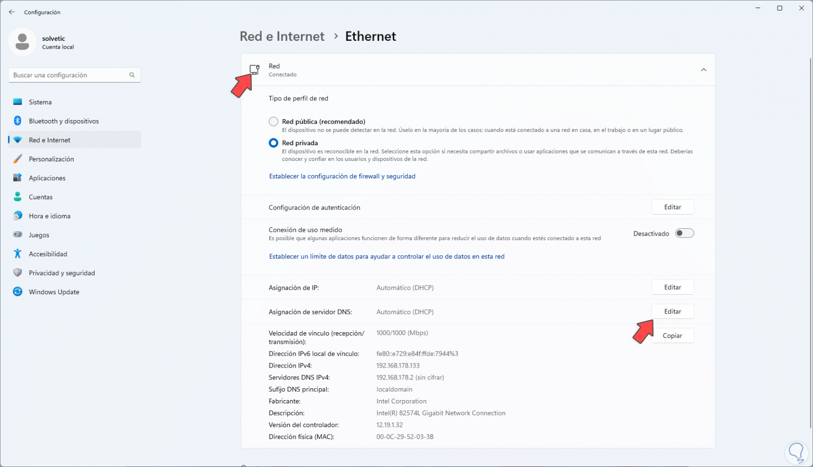 Configurar DNS Windows 11 ️ - Solvetic