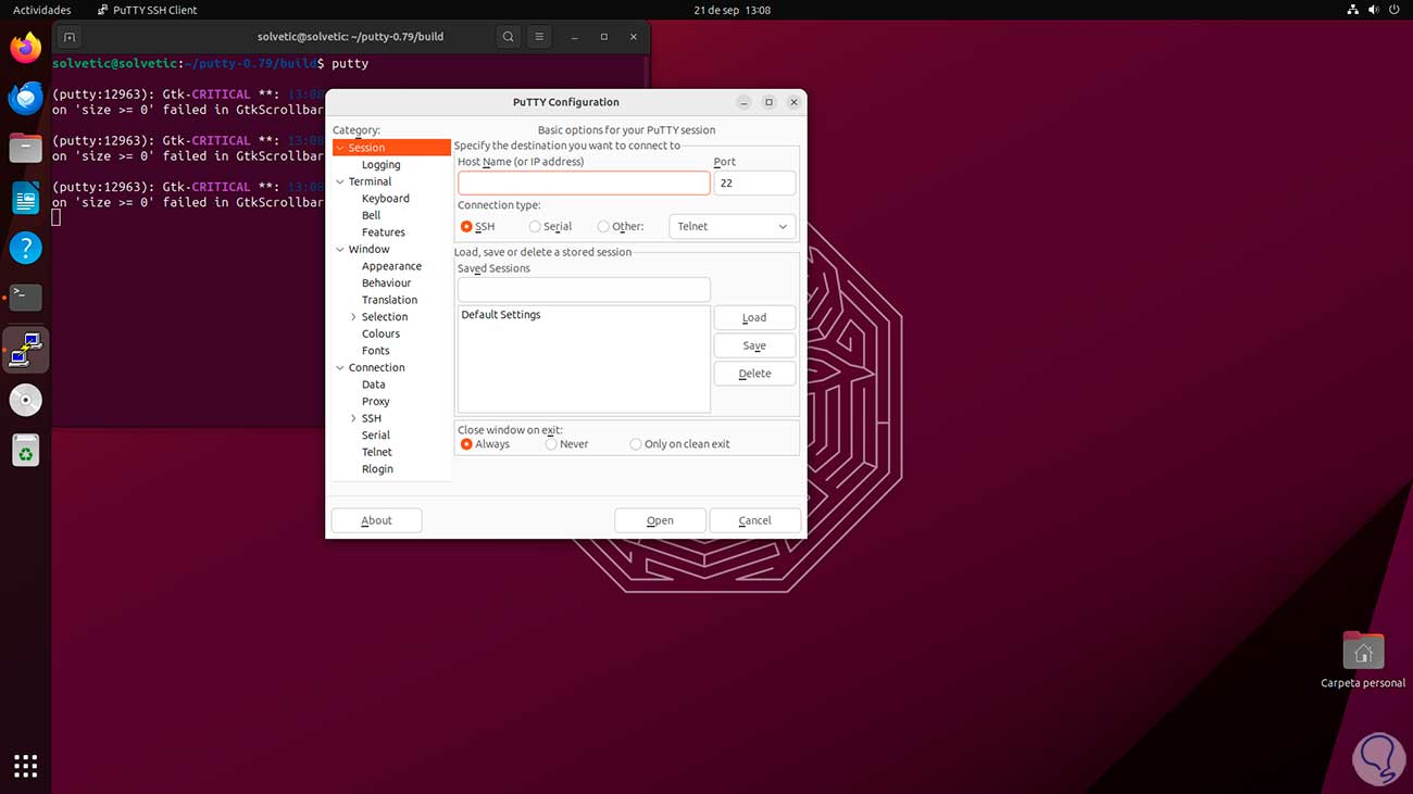 Cómo INSTALAR PUTTY en LINUX - Solvetic