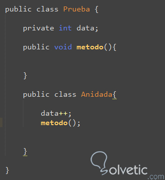 Clases anidadas en Java - Solvetic