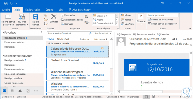 Añadir cuenta Outlook.com en Microsoft Outlook 2016 - Solvetic
