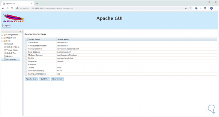 Cómo instalar Apache GUI en Ubuntu 18 - Solvetic