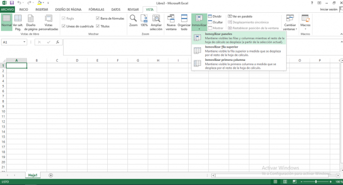 Cómo inmovilizar filas y columnas al mismo tiempo en Excel 2019 y Excel ...