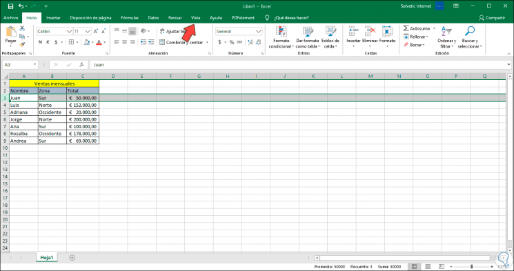 Cómo inmovilizar columnas y filas en Excel 2019 - Solvetic