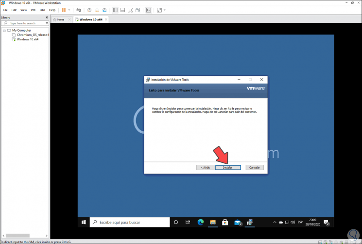 Instalar VMware Tools Windows 10 - Solvetic
