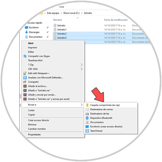 Crear archivo ZIP Windows 10 - Solvetic