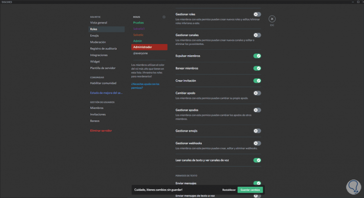 Cómo hacer Admin en Discord PC | DAR ROL ADMIN - Solvetic