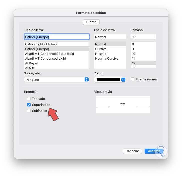 Cómo poner Superíndice o Subíndice en Mac | EXCEL y WORD - Solvetic