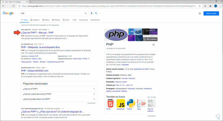 Cómo instalar PHP 7.4 en Windows 10 - Solvetic