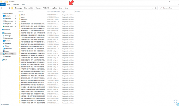 Abrir carpeta Temp Windows 10 | TEMPORAL - Solvetic